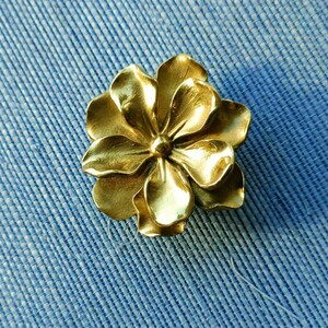 Beautiful Gold Brass Camelia Flower Cabinet Handle/brass Flower Shaped Drawer Pull/gold Brass ...