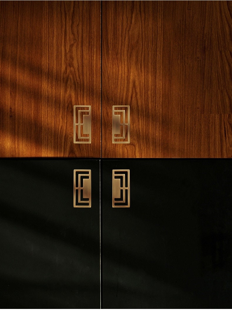 Geometric Square Design Cabinet Drawer Pull/contemporary - Etsy UK