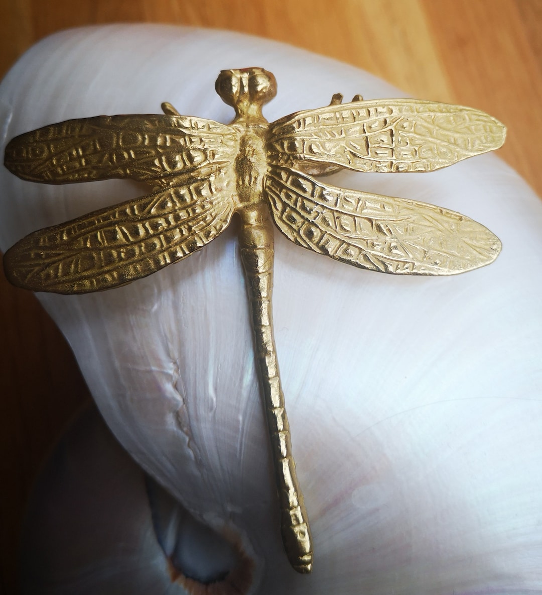 Gold Brass Dragonfly Cabinet Pull/dragonfly Drawer Knob/dragonfly Drawer Handle/brass Furniture ...