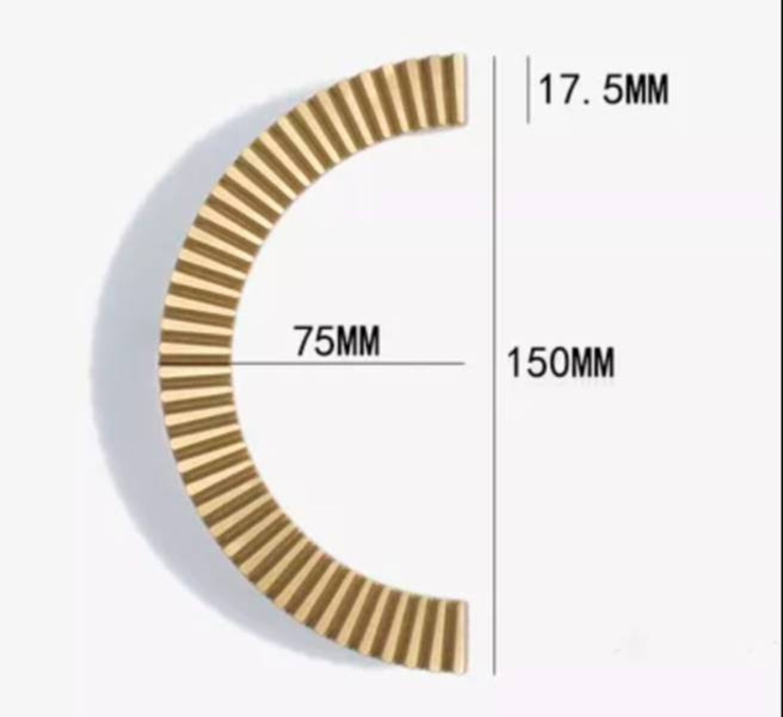 A Pair of Large Gold Cog Shaped Semi Circle Door Handles/large - Etsy