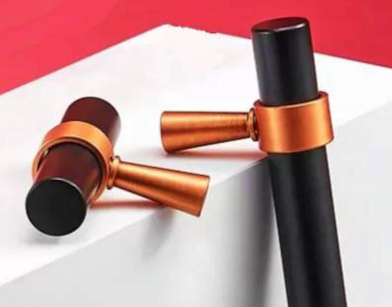 Rose Gold and Black Cabinet Bar Handles/copper and Black - Etsy