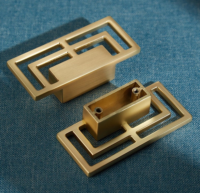 Geometric Square Design Cabinet Drawer Pull/contemporary - Etsy UK