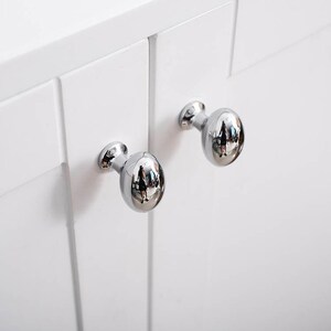 Silver or Gold Classic Oval Shaped Drawer Knobs/shiny Gold or Silver ...