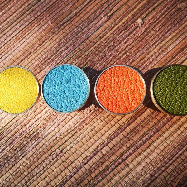 Leather Drawer Pull - Etsy