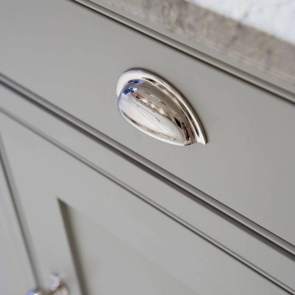 Cabinet Hardware Cup Pulls - Etsy