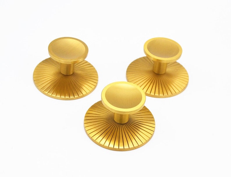 Round Circle Back Plate Drawer Handle With Line Detail/mid - Etsy