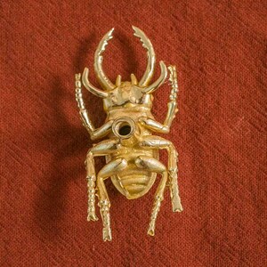 Gold Stag Beetle Knob/bug Shaped Cabinet Drawer Pull/insect Shaped Door ...