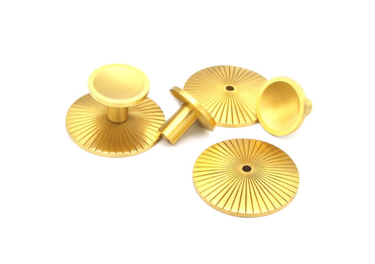 Round Circle Back Plate Drawer Handle With Line Detail/mid - Etsy