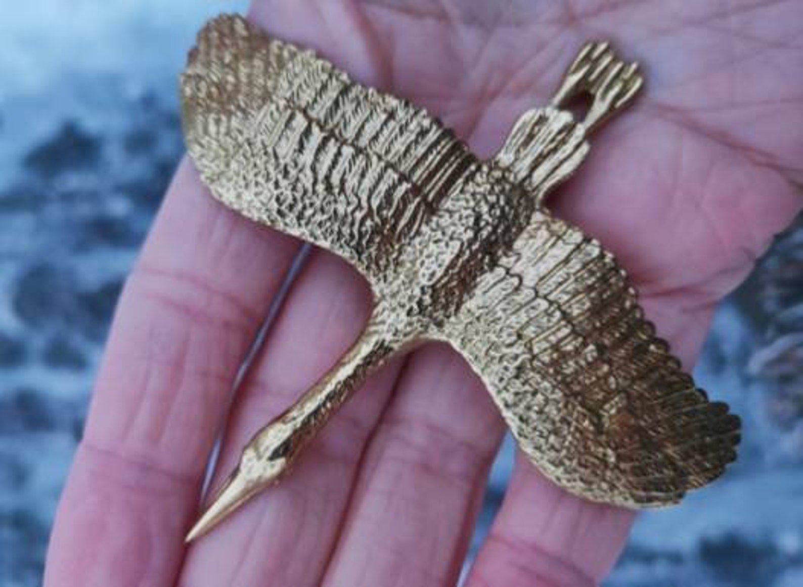 Brass Flying Egret Cabinet Pull/gold Crane Door Handle/stork - Etsy UK