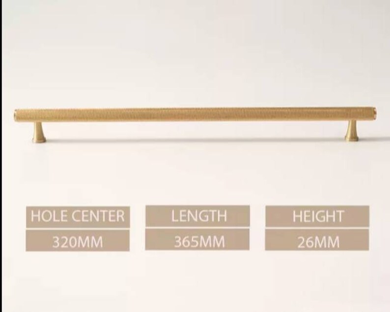 Plain Gold Brass Knurled Texture Cabinet Bar Handle/brass - Etsy UK