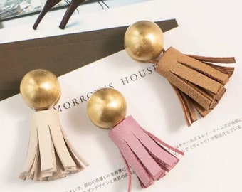 Solid Brass Tassel Drawer Pull Modern Style Decorative Dresser - Etsy