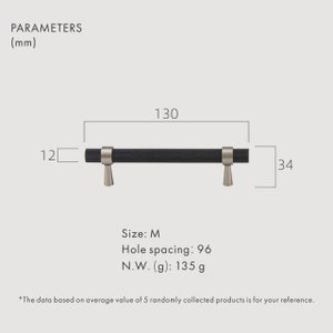 Black and Silver Knurled Texture Cabinet Handle/improved Grip Drawer ...