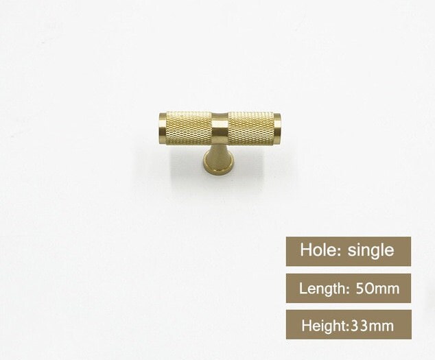 Plain Gold Brass Knurled Texture Cabinet Bar Handle/brass - Etsy UK