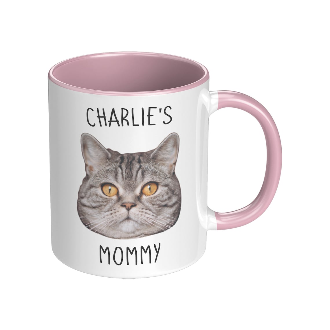 Personalized Cat Mug /cat Face Mug / Custom Cat Mug / Cat Mom - Etsy