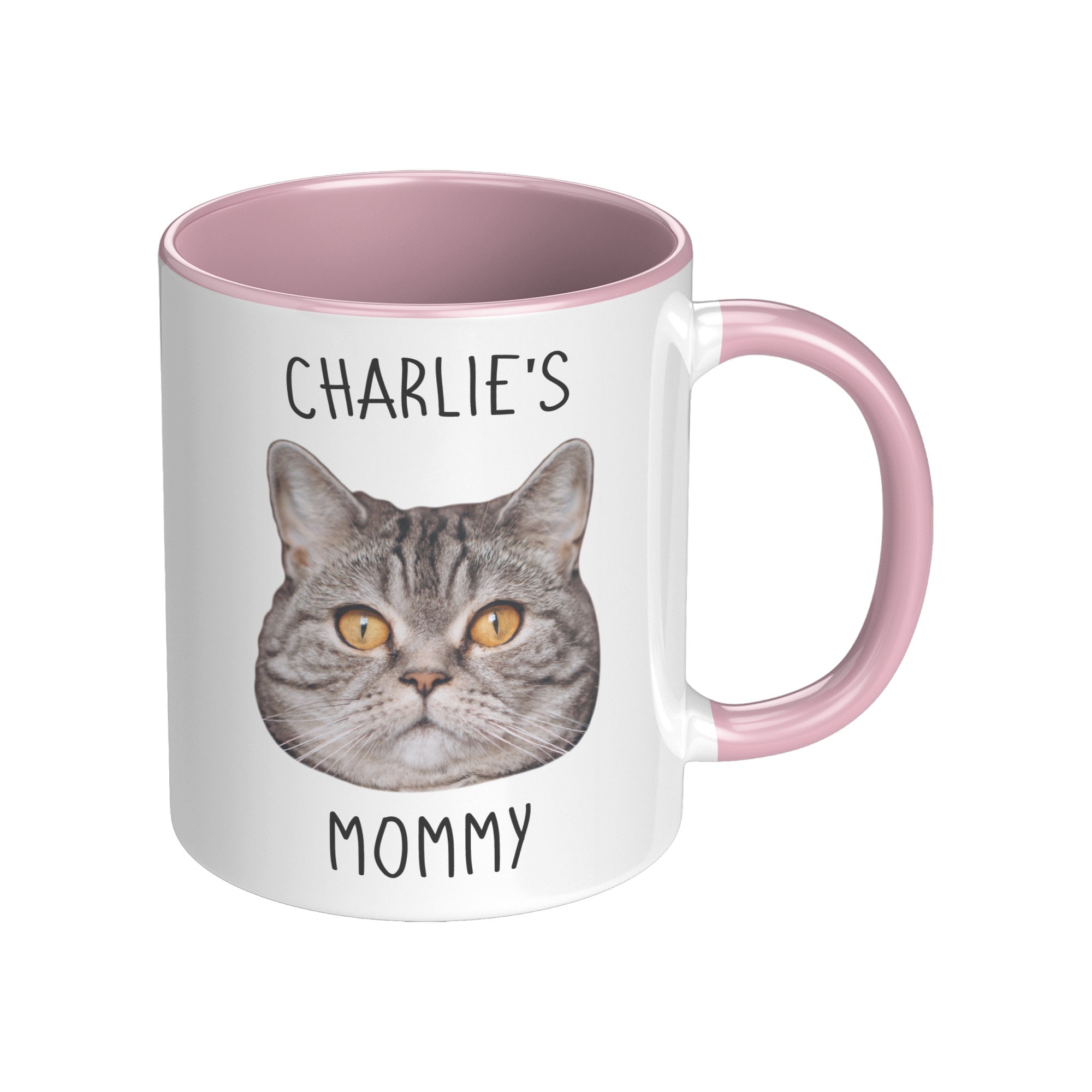 Personalized Cat Mug /cat Face Mug / Custom Cat Mug / Cat Mom - Etsy