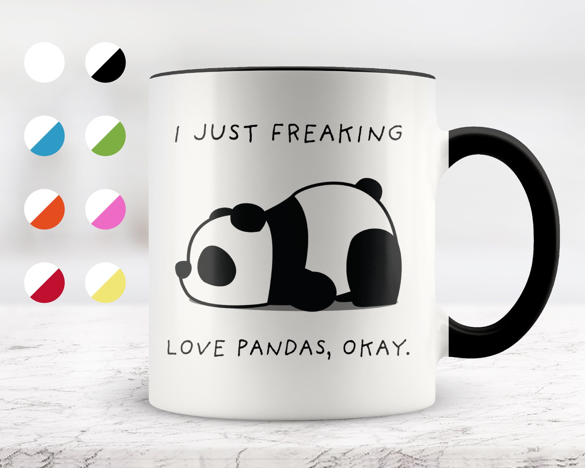 I Just Freaking Love Pandas Okay Mug Panda Mug Panda Gifts - Etsy