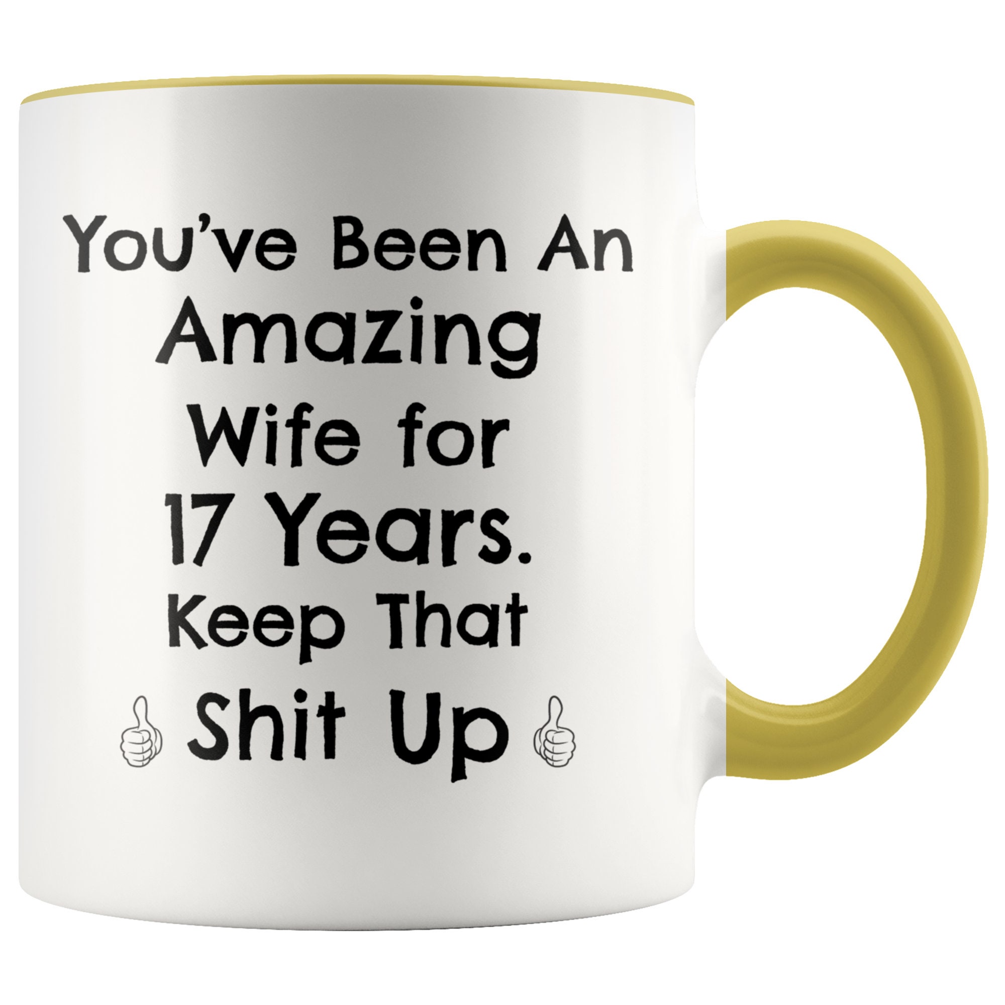 17 Year Anniversary 17th Wedding Anniversary Mug Gift For | Etsy