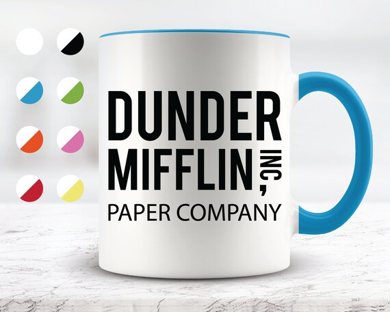 Dunder Mifflin Paper Company Mug Funny Mugs Friend Gifts - Etsy