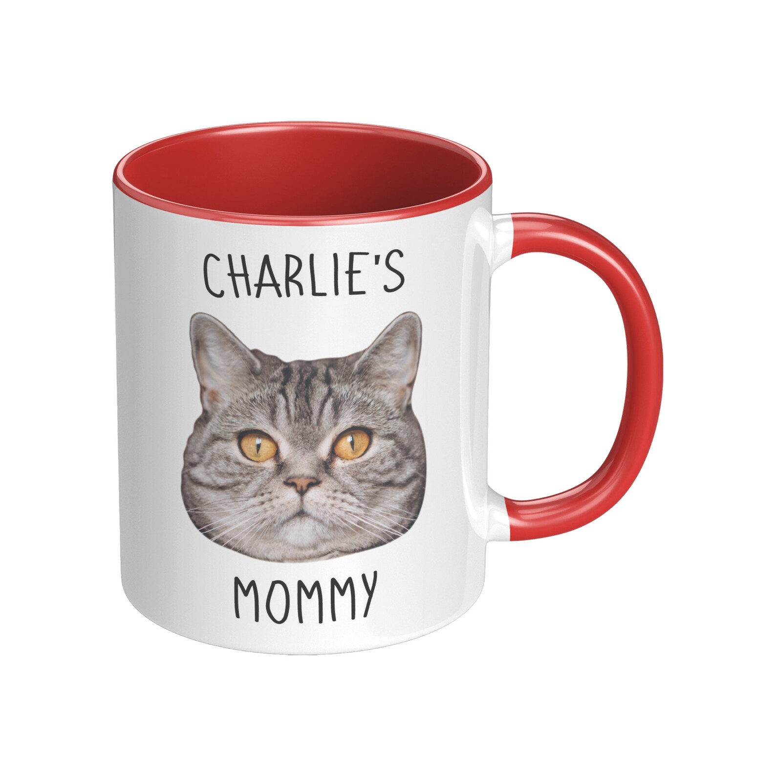Personalized Cat Mug /cat Face Mug / Custom Cat Mug / Cat Mom - Etsy