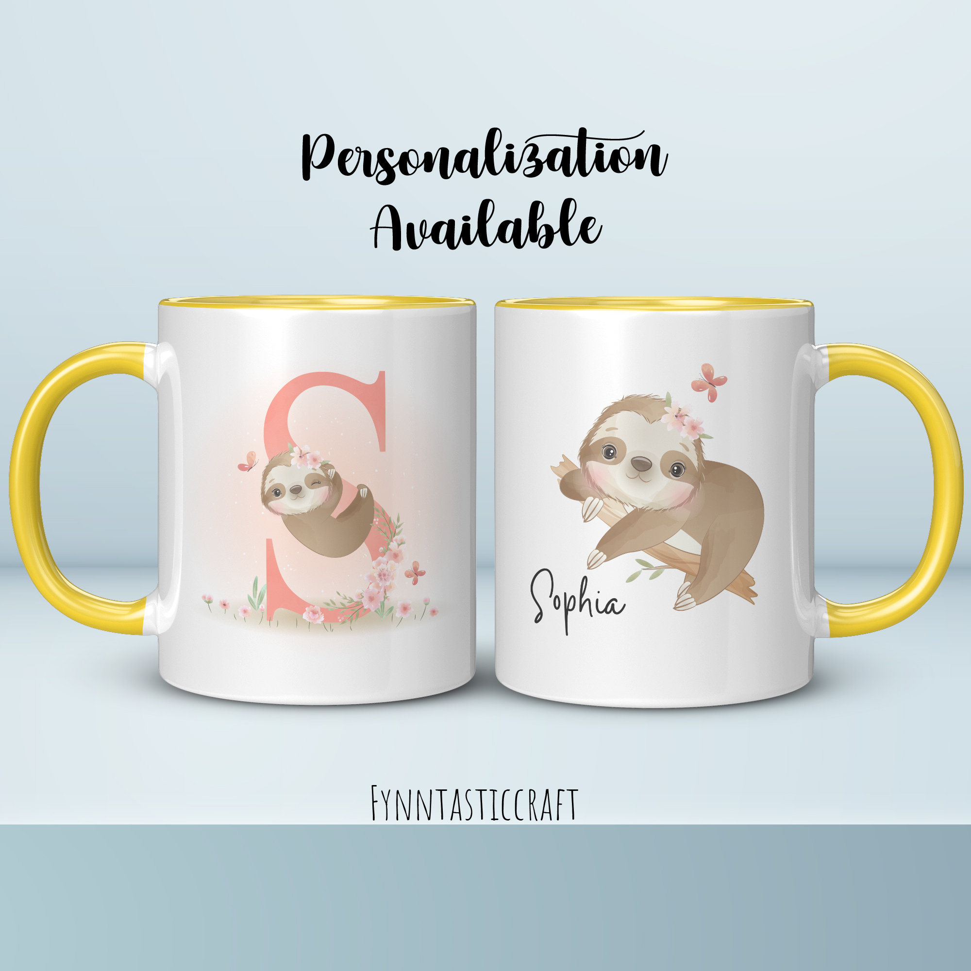 Home & Living Personalized kids Cup Cute Custom Kids Mug Cute Alphabet ...