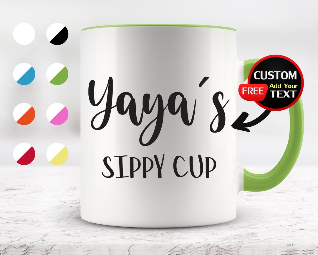 Yaya's Sippy Cup, Yaya Mug, Yaya Gift, Funny Mugs, Family Mug, Family ...