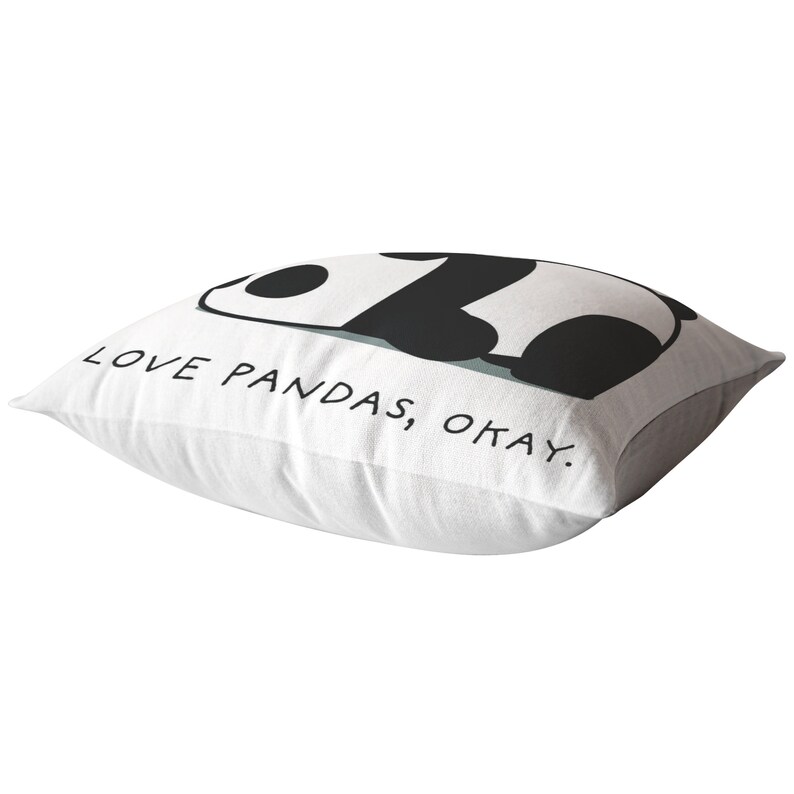 I Just Freaking Love Pandas Okay Pillow Panda Pillow Panda | Etsy