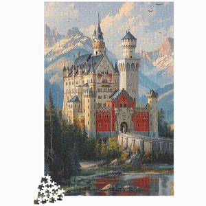 1,000 Piece Jigsaw Puzzle for Adults: Castle A Vintage Painting Pz 139 ...