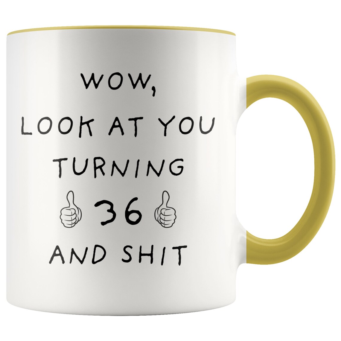 Wow Look at You Turning 36 and Shit Funny 36th Birthday | Etsy