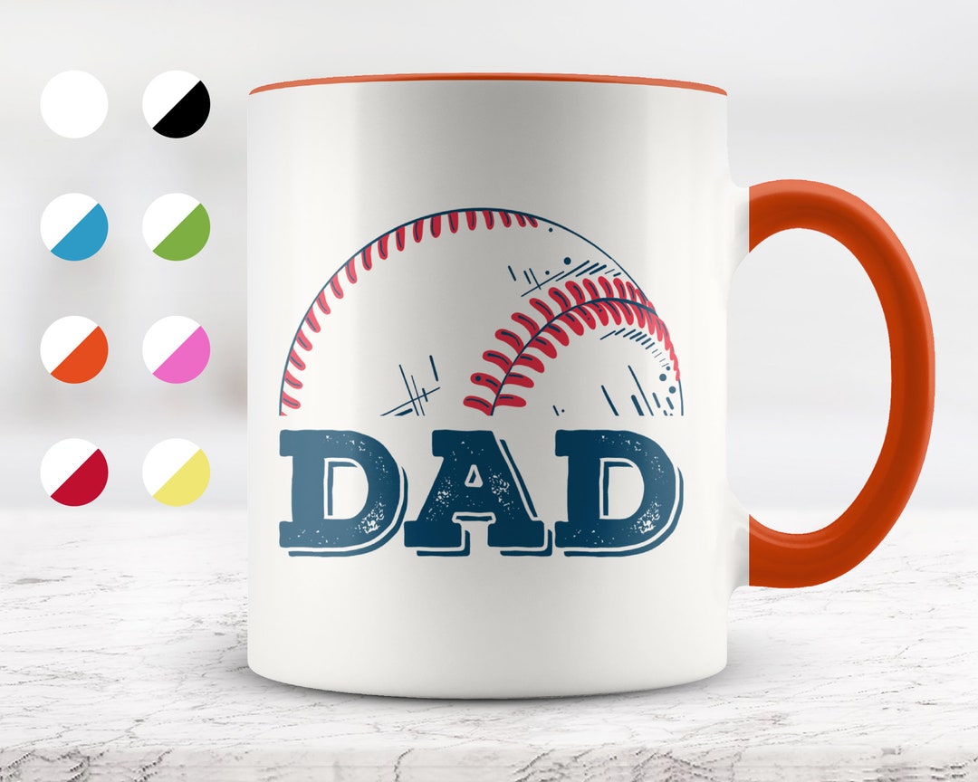 Baseball Dad Mug, Funny Mugs, Friend Gifts, Colleague Mug, Companion ...