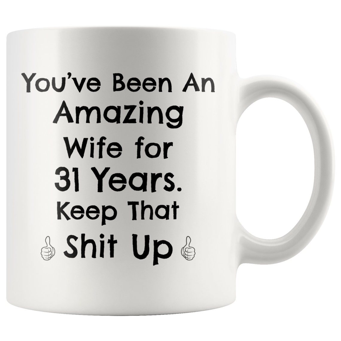 31 Year Anniversary 31st Wedding Anniversary Mug Gift for | Etsy