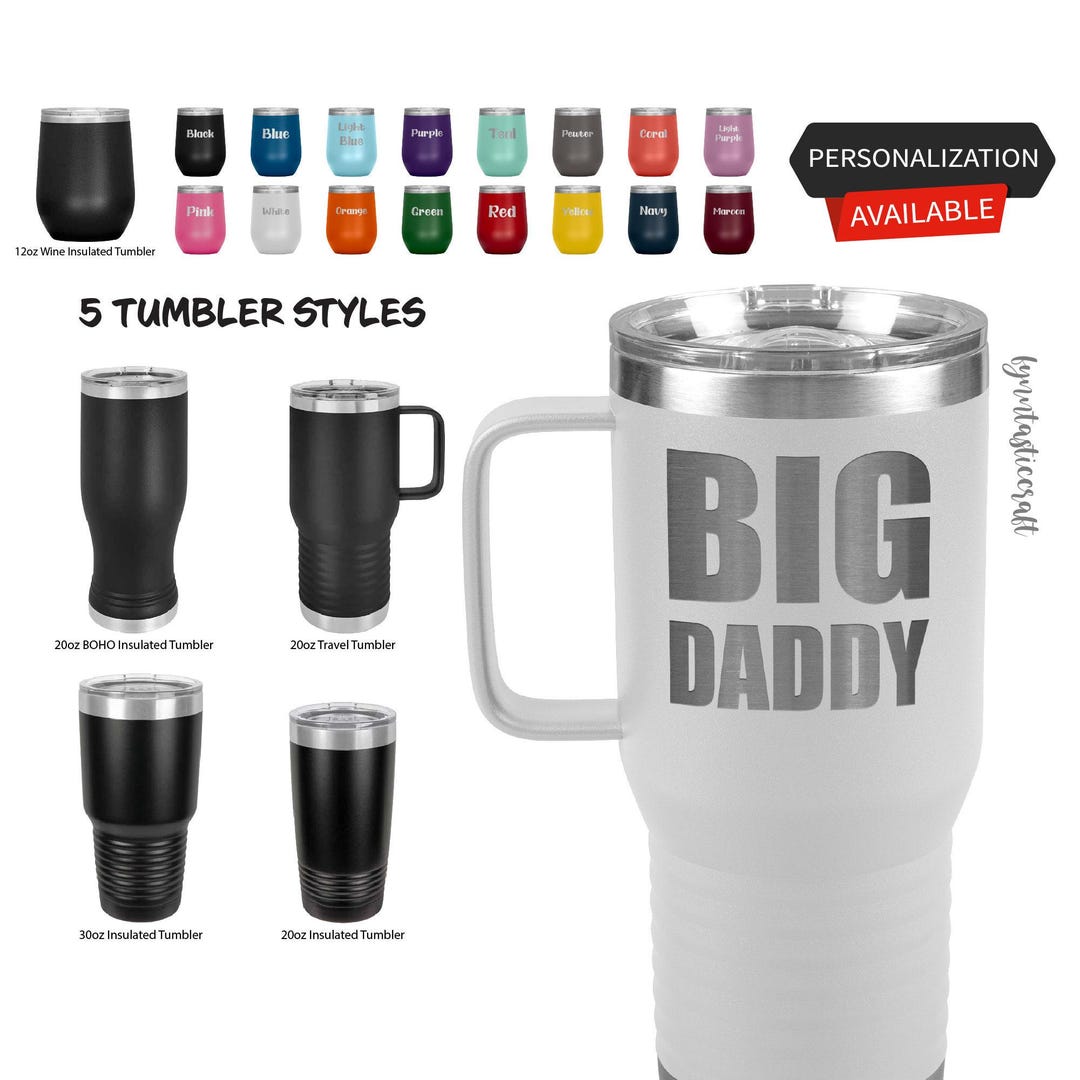 Big Daddy Tumbler, Dad Tumbler, Tumbler, Funny Tumbler, Novelty, Gifts ...