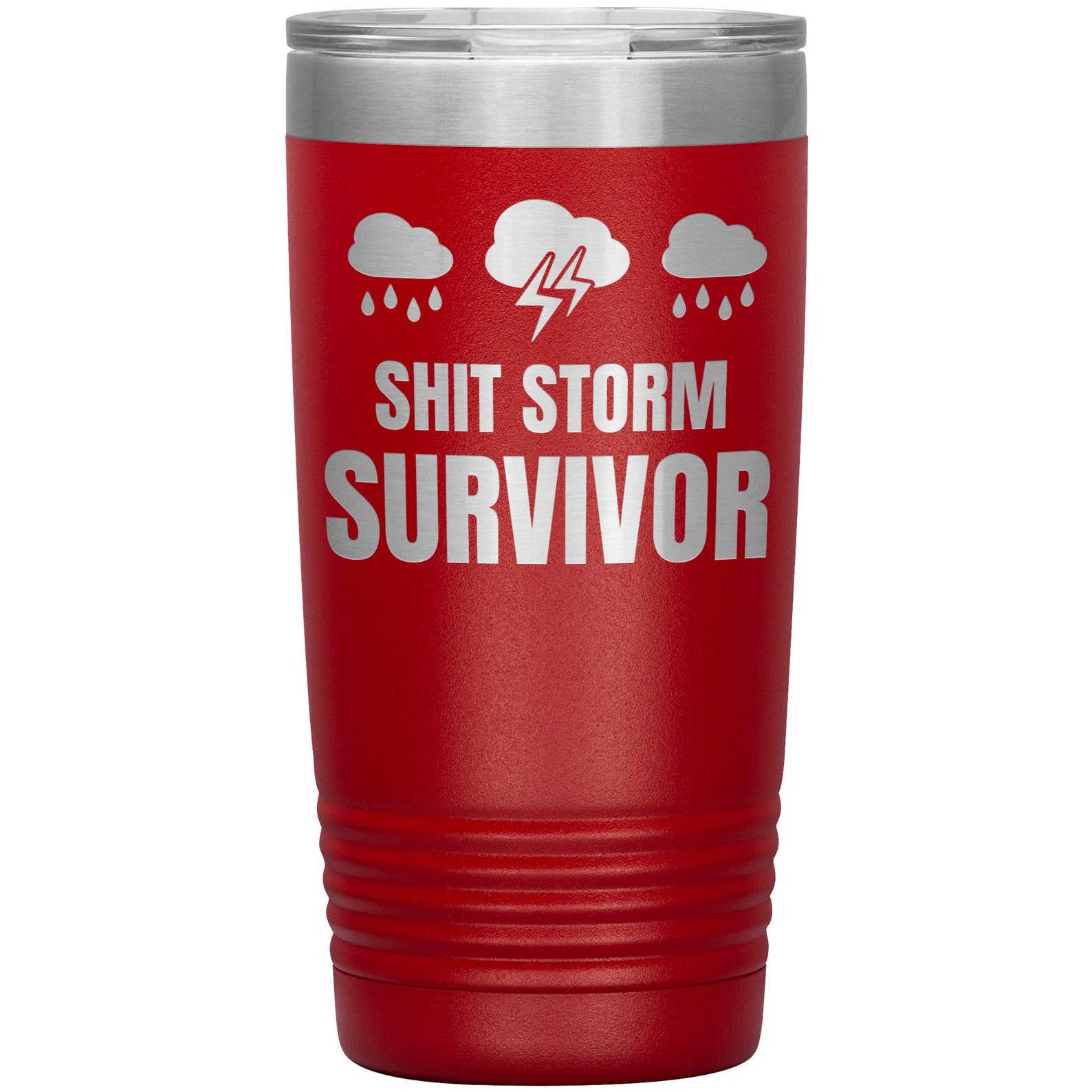 Shit Storm Survivor Laser Etched Tumbler Funny Tumblers - Etsy
