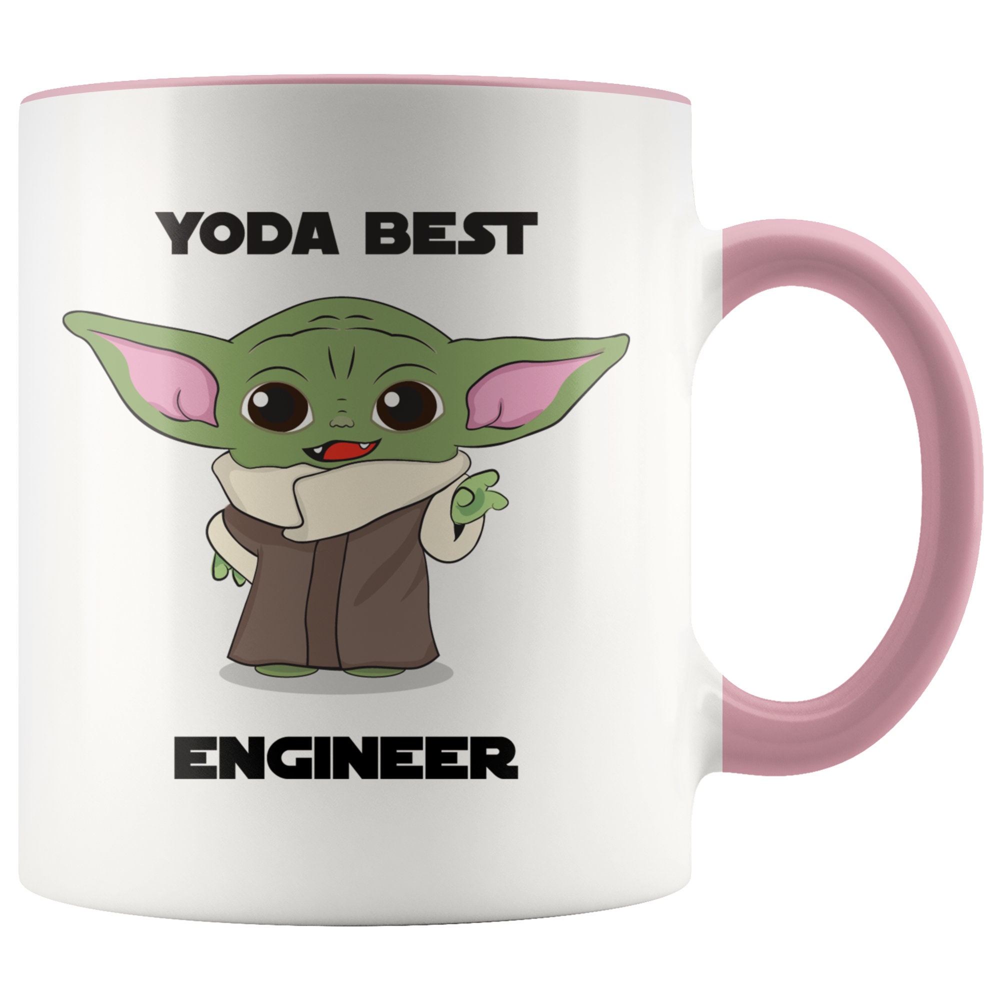 Yoda Best Engineer Mug Engineer Mug Engineer Gift career | Etsy