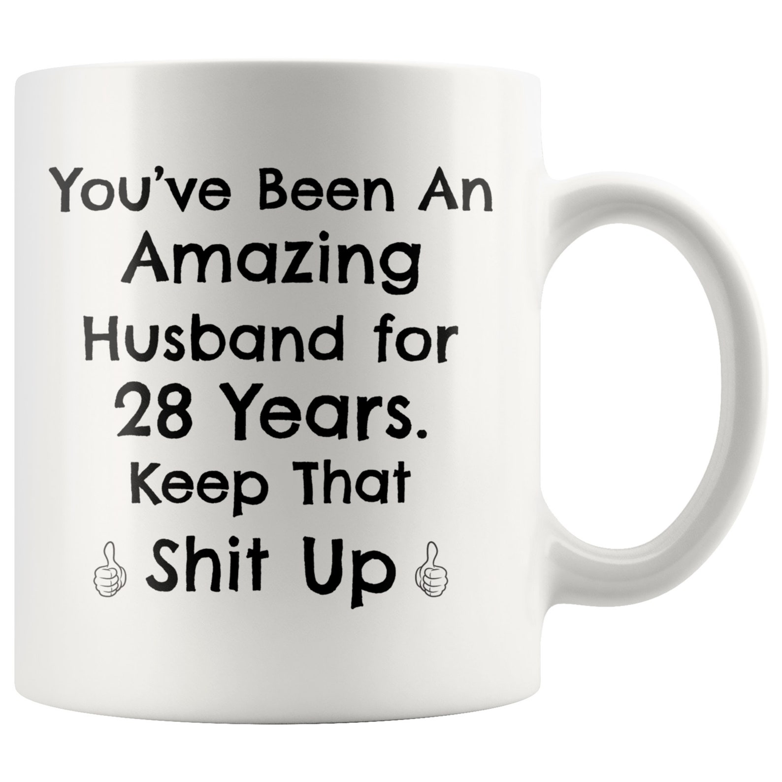 28 Year Anniversary 28th Wedding Anniversary Mug Gift for | Etsy