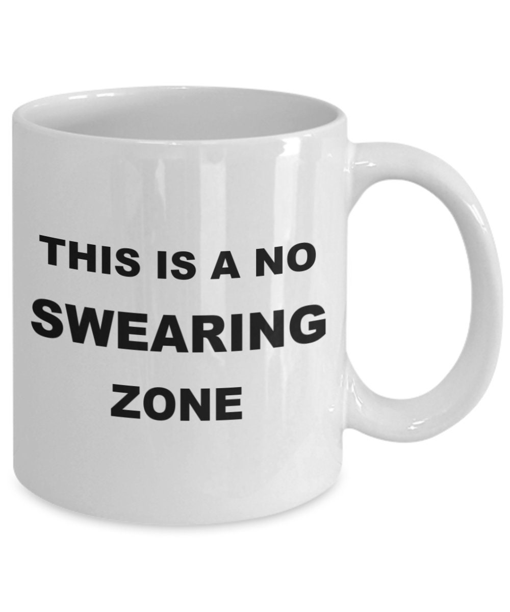 No Swearing Coffee Mug Funny Swearing Mug Teenage Kids Mug - Etsy
