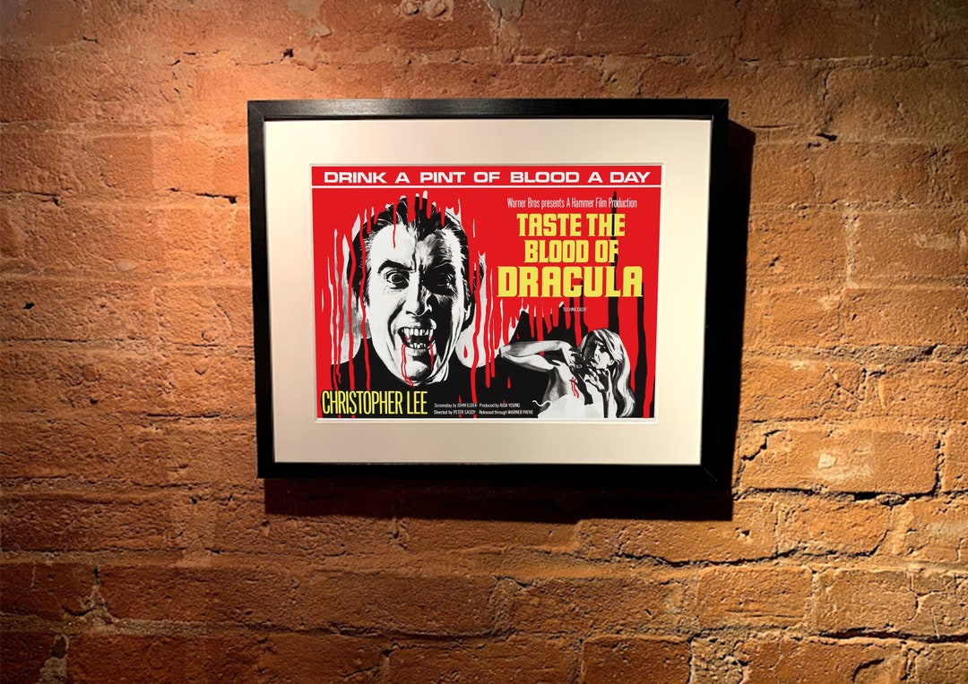 Taste the Blood of Dracula Posters Christopher Lee Horror - Etsy