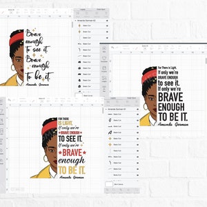 Amanda Gorman Svg, Vice President Bundle - SVG PNG and JPEG, Clipart ...