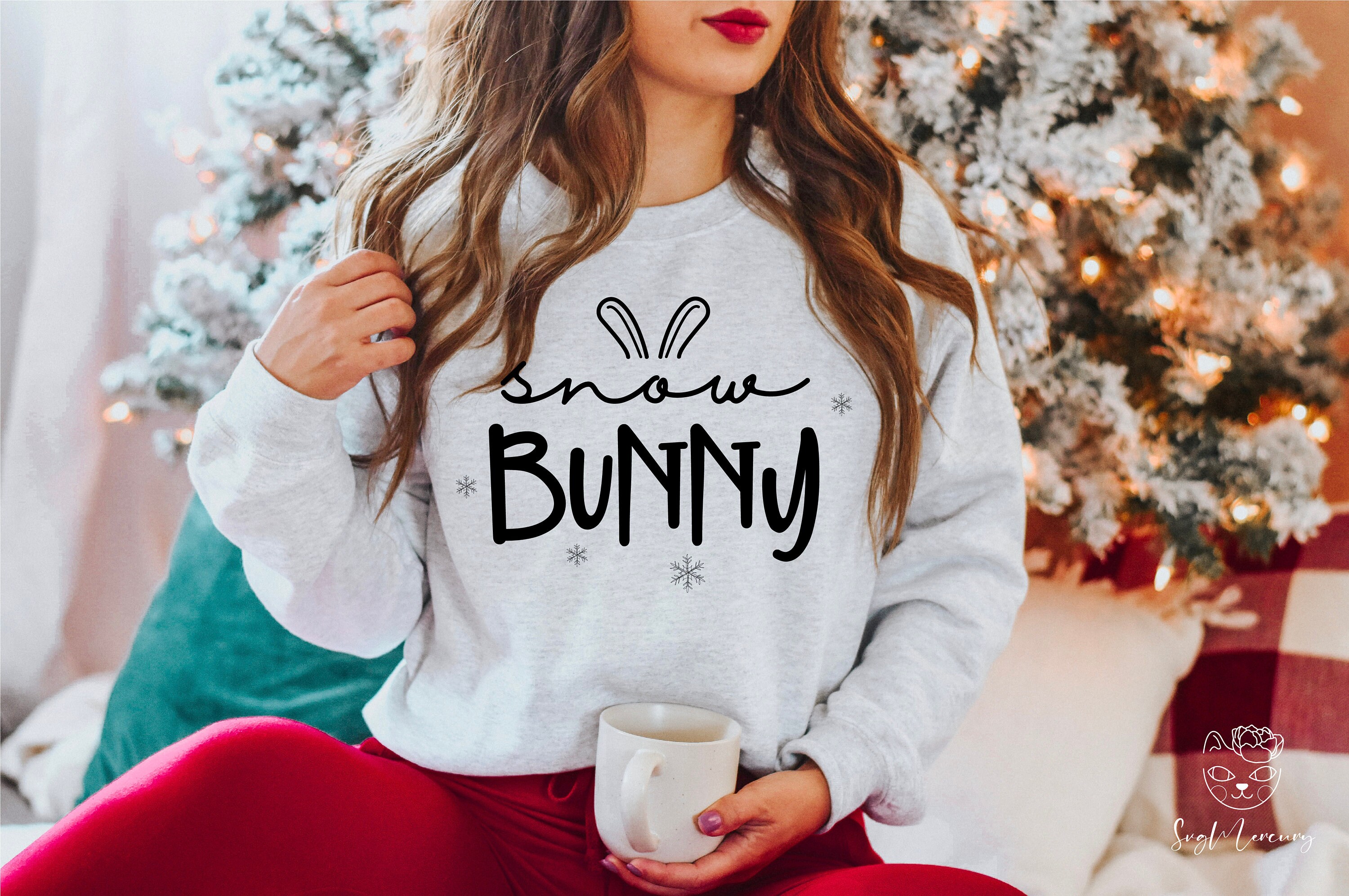 Snow Bunny Svg, 2 Designs, SVG PNG and EPS, Clipart Design Element ...