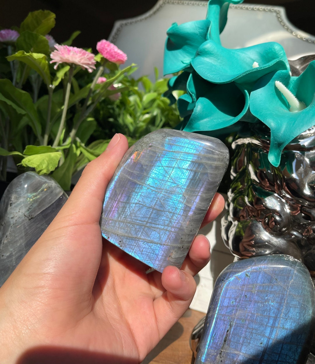 RARE Blue Purple Full Flash Labradorite Freeform Une beauté - Etsy France