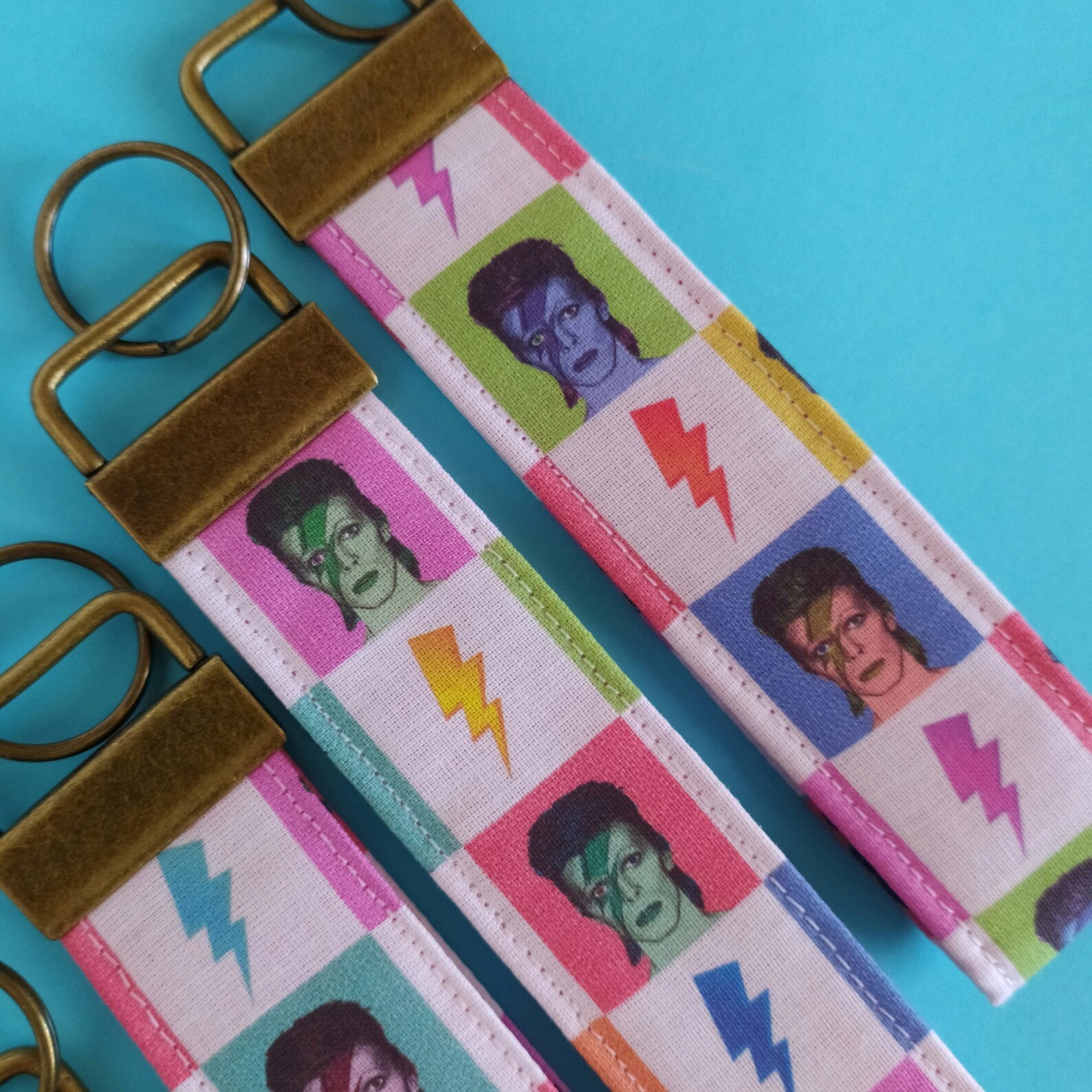 Llavero David Bowie. Llavero De Muñeca Con Aro. Llavero De - Etsy UK