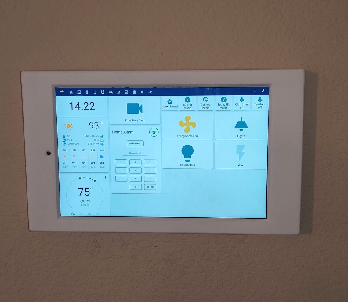 3D Printable Amazon Fire Tab 10 7th Gen Wall Mount STL for Smart Home ...