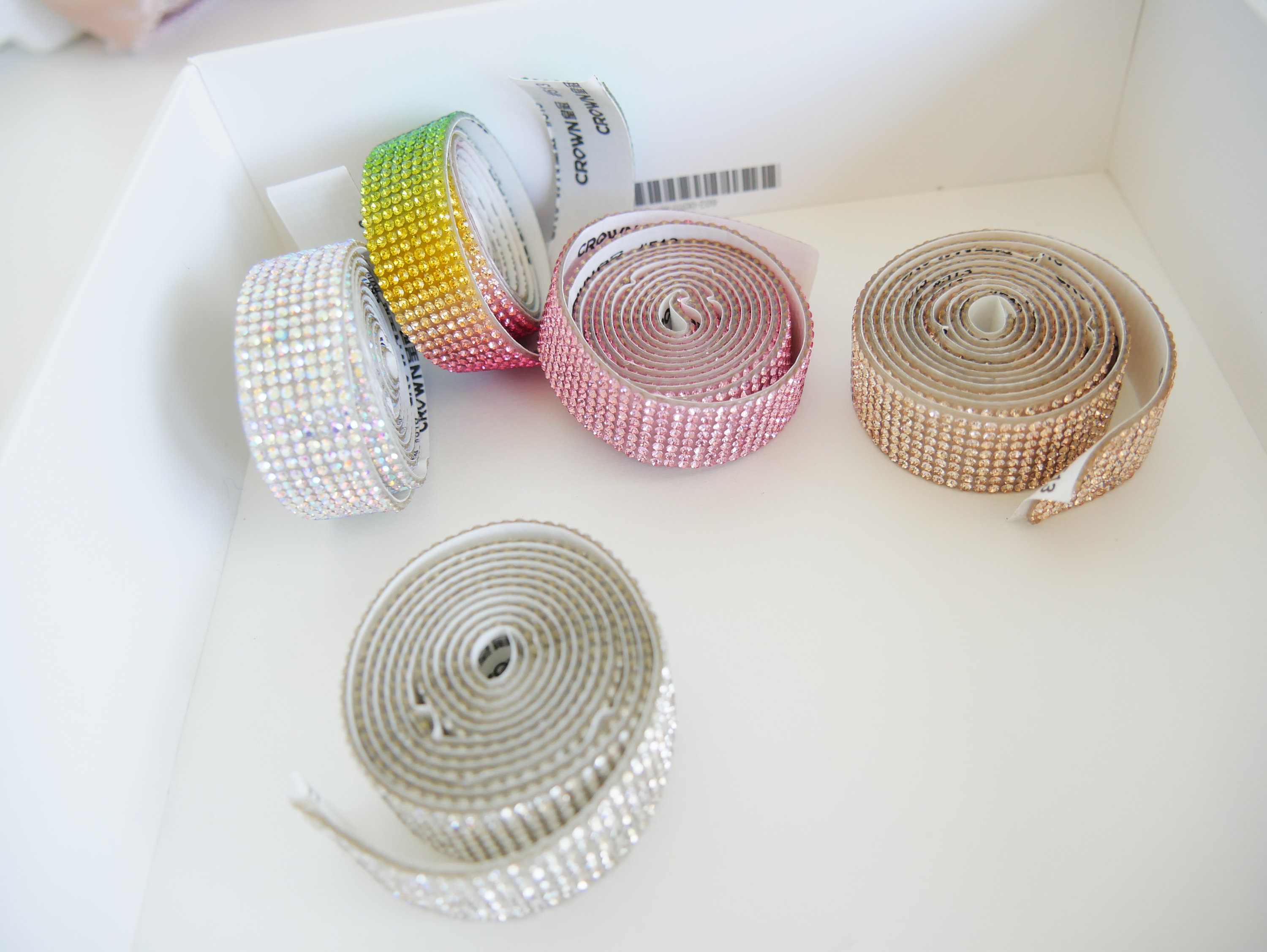 1 Yard Crystal Diamond Sheets Self Adhesive Rhinestone Sheets - Etsy