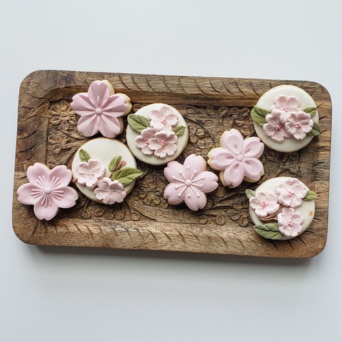Sakura 1 Cherry Blossom Sugar Cookies Assorted Sizes Custom - Etsy