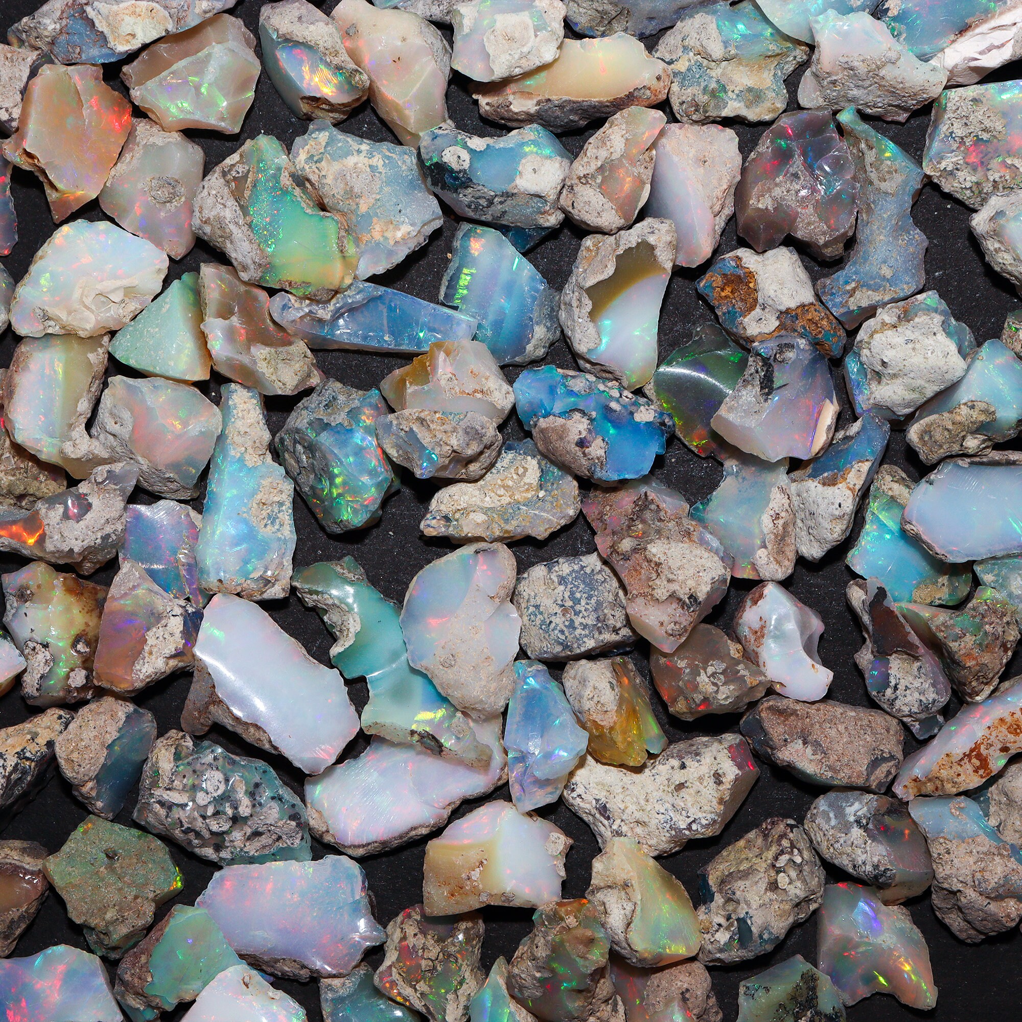 Raw Ethiopian Opal Crystal Rough Gemstone Rock Loose | Etsy