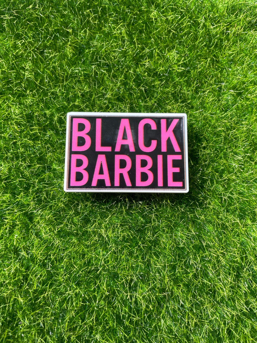 Black Barbie Flat Resin Planars - Etsy
