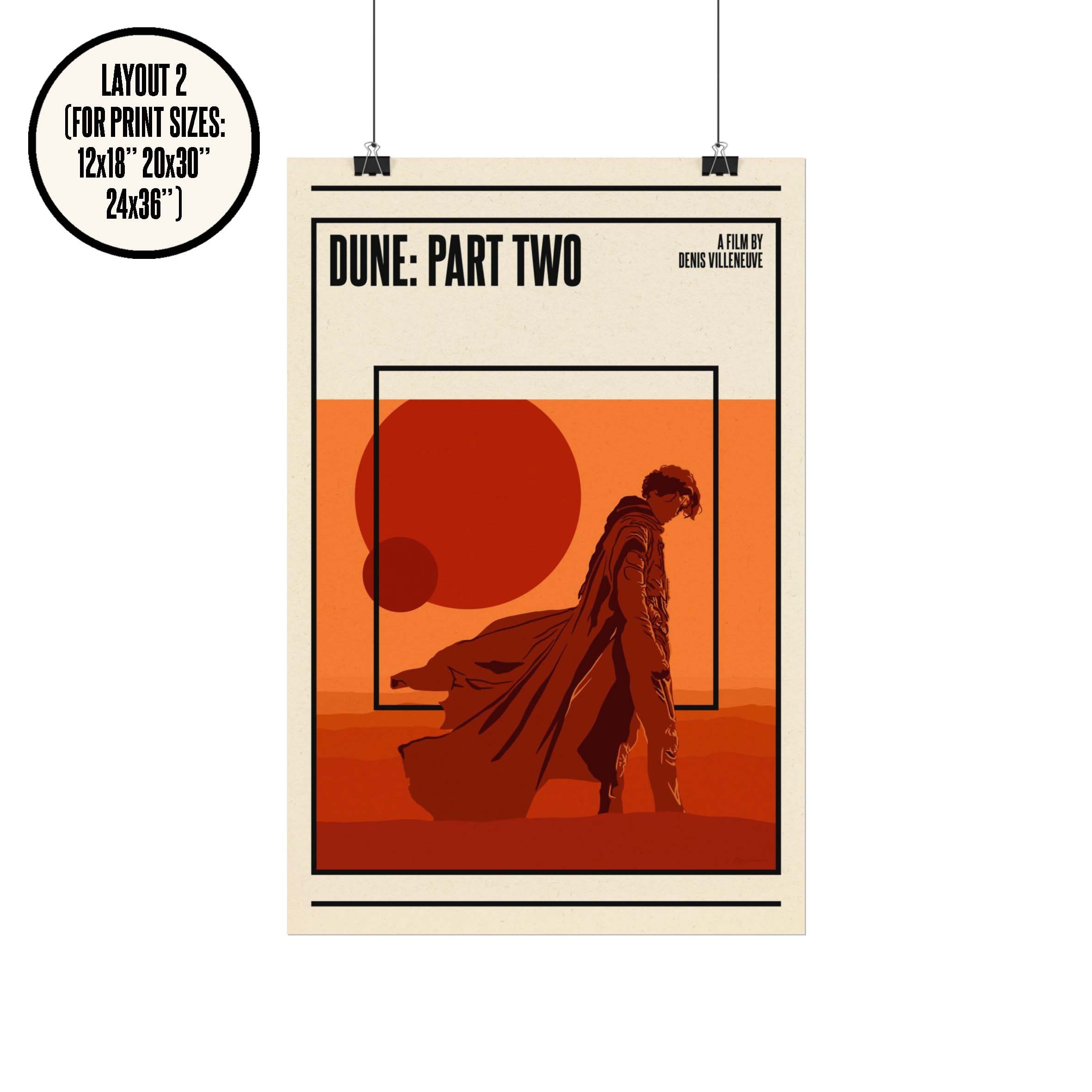 Dune 2 Poster, Dune Part Two Wall Art, Dune Movie Poster sold by Heated ...