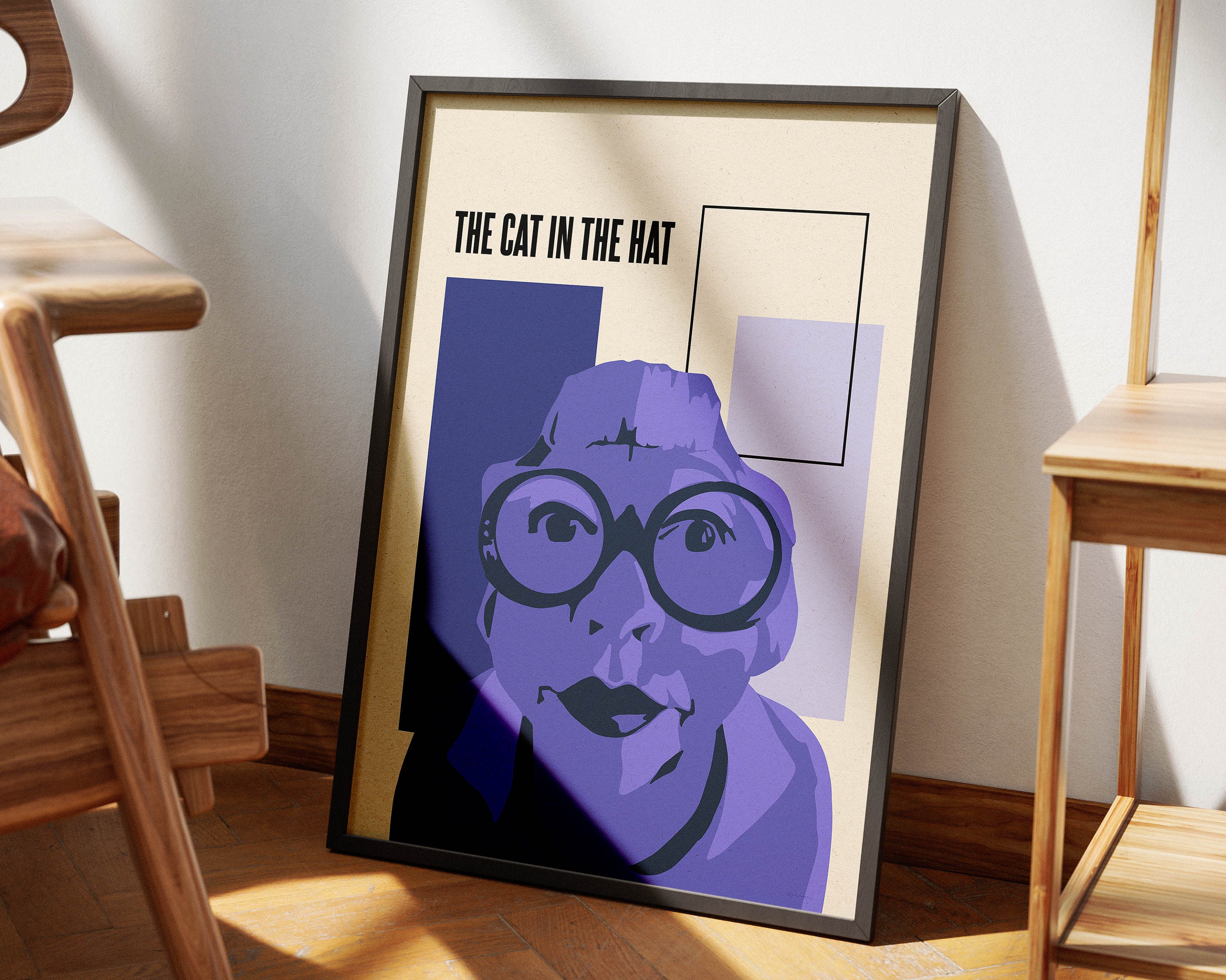 The Cat in the Hat Movie Poster Print | Mrs Kwan | Minimalist Film ...