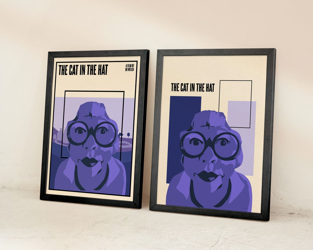 The Cat in the Hat Movie Poster Print | Mrs Kwan Poster | Minimalist ...