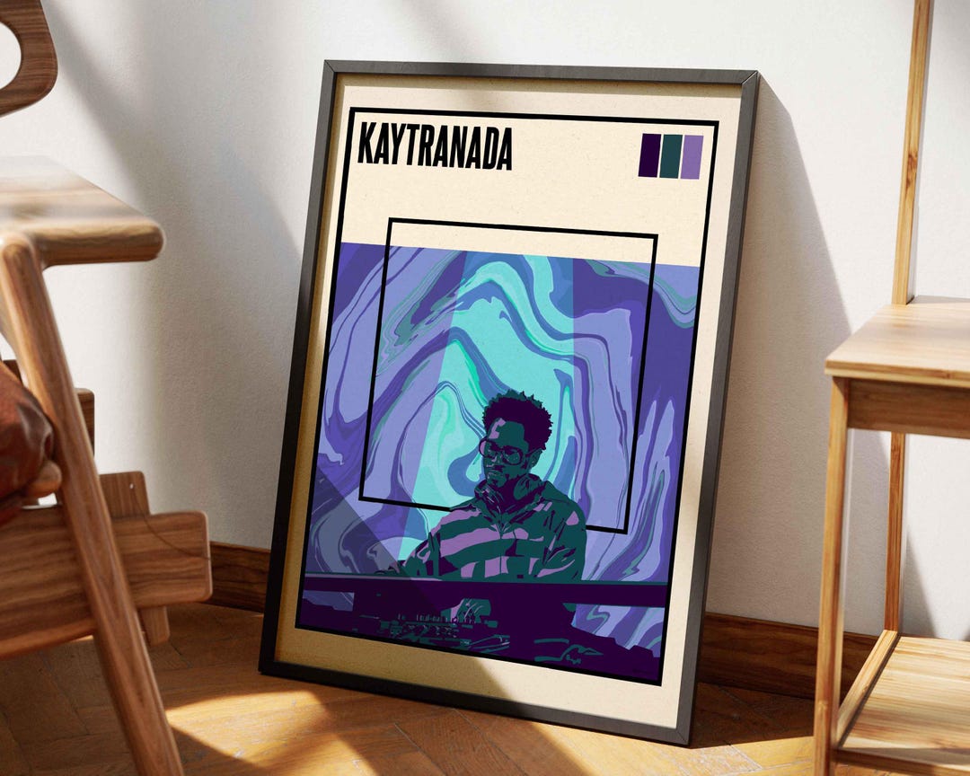Kaytranada | Minimalist Music Poster Print 2 | Music Posters | Room ...