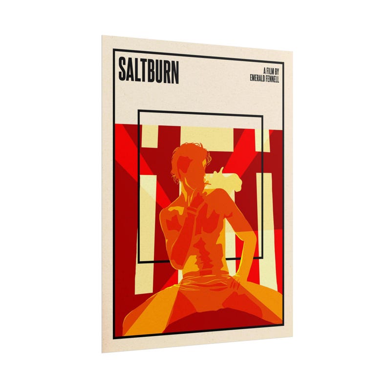 Saltburn Movie Poster Print | Jacob Elordi | Modern Minimalist Film ...